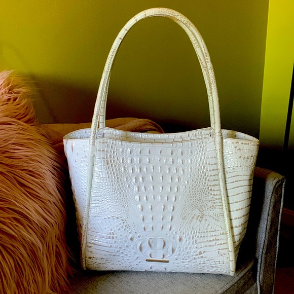Brahmin | Bags | Large Beautiful White Brahmin Bag Nwot | Poshmark